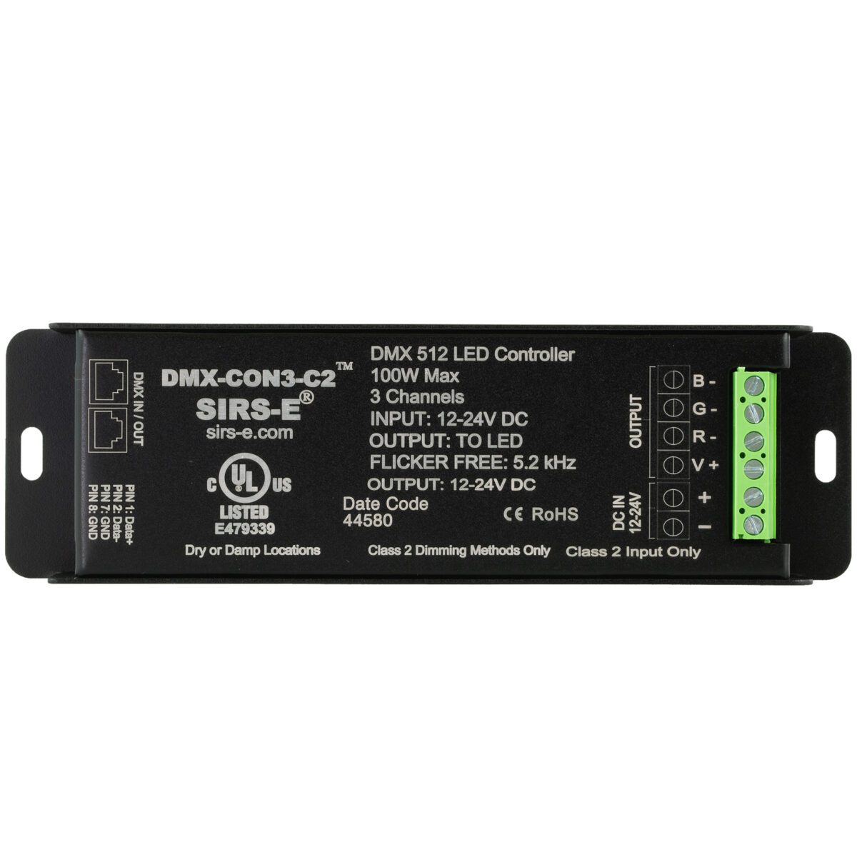 RGB 3 Channel LED DMX Decoder - SIRS Electronics, Inc.