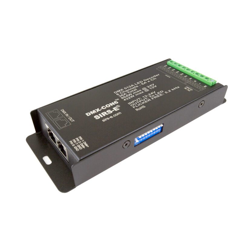 RGB / RGBW LED DMX Controller 6 Channels - SIRS Electronics, Inc.