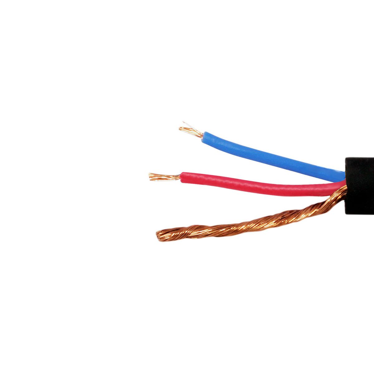 2-Conductor 24AWG DMX Cable w/Shield – Black