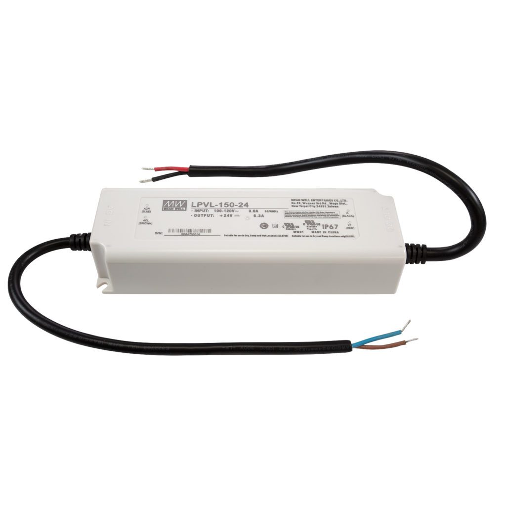 MeanWell LED Power Supply 150 Watts 24 Volts Waterproof - SIRS ...