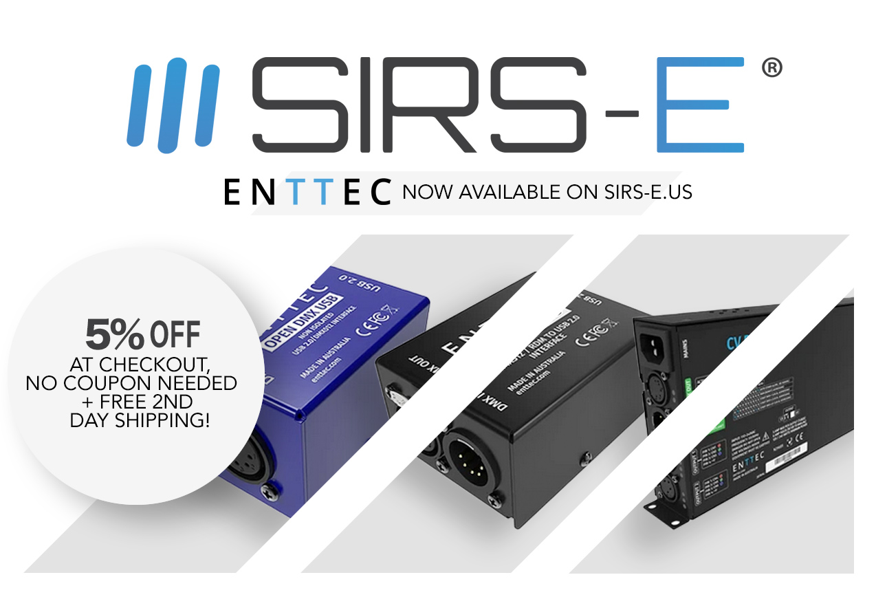 ENTTEC Lighting Controllers are now available on SIRS-E – SIRS ...