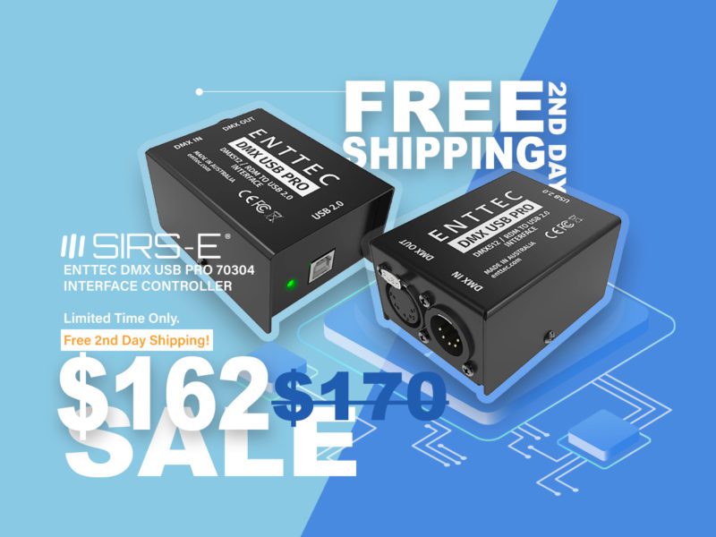 Enttec DMX USB Pro 70304 Interface Controller - SIRS Electronics, Inc.