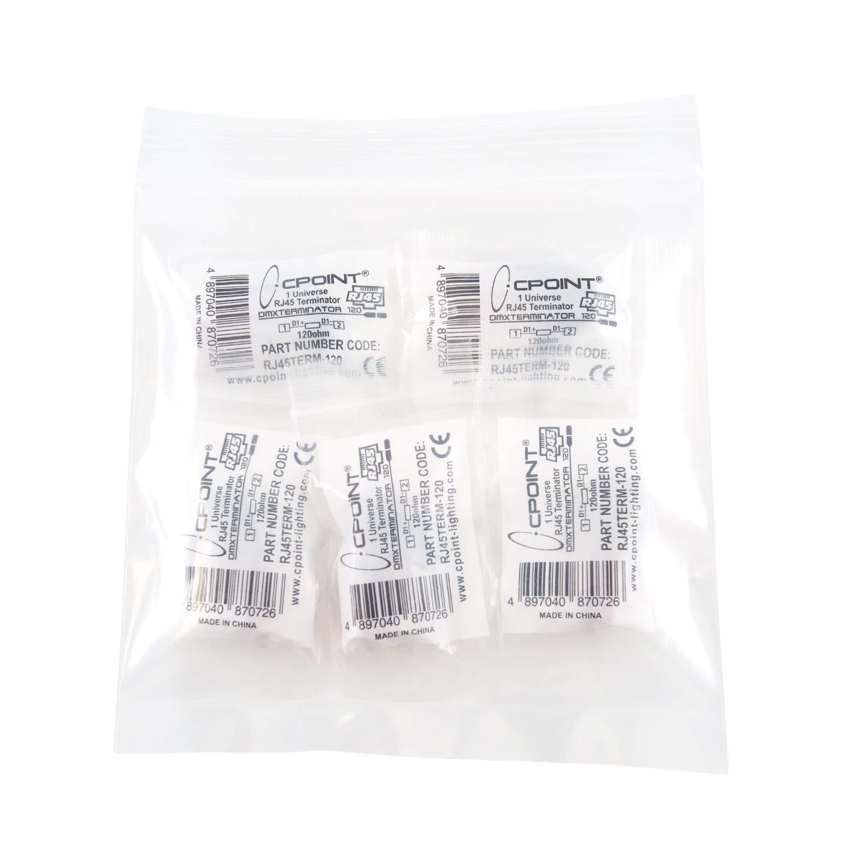 CPoint RJ45 DMX Terminator 120 Ohm